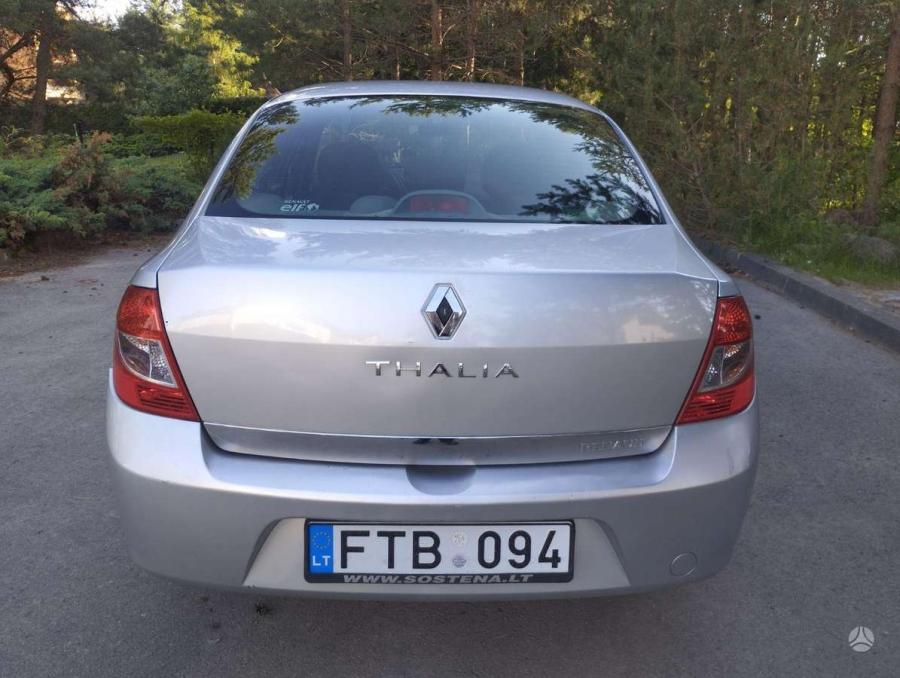 Pelēks Renault Thalia 2012 Viļņa, ar dzinēja tilpumu 1.20 L un nobraukumu 130 tūkst. km par 999 €, foto 4 vietnē AUTOMOTO.COM.LV