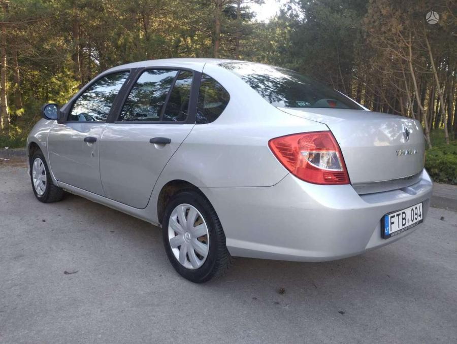 Grey Renault Thalia 2012 in Vilnius, with an engine capacity of 1.20 L and mileage of 130 thousand km for 899 €, photo 6 on AUTOMOTO.COM.LV