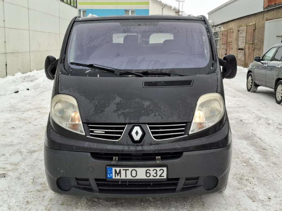 Melns Renault Trafic 2007 Šilutė, ar dzinēja tilpumu 2.00 L un nobraukumu 350 tūkst. km par 2500 €, foto 4 vietnē AUTOMOTO.COM.LV