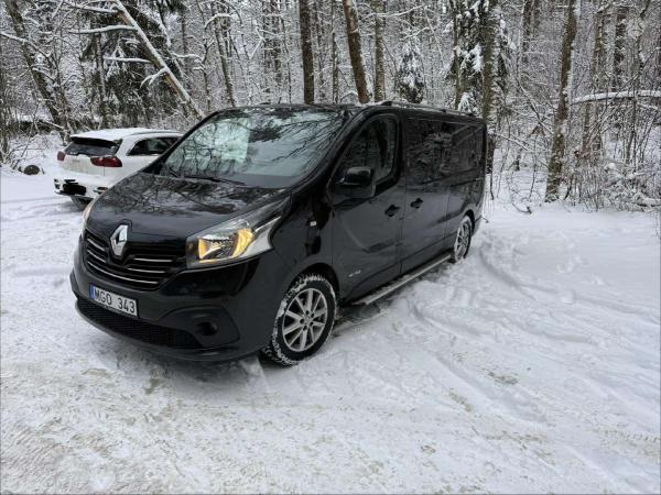 Black Renault Trafic 2017 in Vilnius, with an engine capacity of 1.60 L and mileage of 321 thousand km for 10400 €, photo 1 on AUTOMOTO.COM.LV