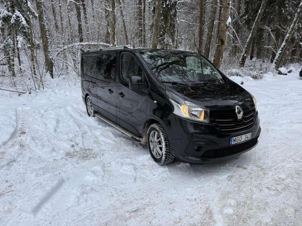 Black Renault Trafic 2017 in Vilnius, with an engine capacity of 1.60 L and mileage of 321 thousand km for 10400 €, photo 2 on AUTOMOTO.COM.LV