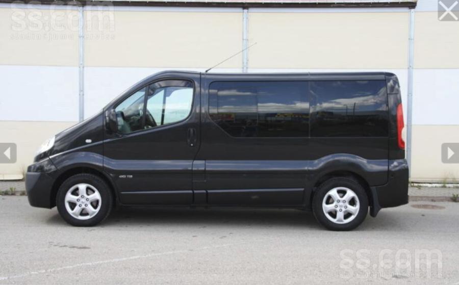 Black Renault Trafic 2007 in Riga, with an engine capacity of 2.00 L and mileage of 351 thousand km for 4200 €, photo 1 on AUTOMOTO.COM.LV