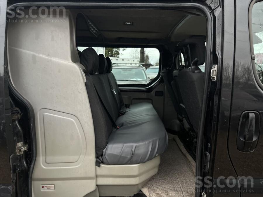 Black Renault Trafic 2008 in Riga, with an engine capacity of 2.00 L and mileage of 0 thousand km for 5490 €, photo 11 on AUTOMOTO.COM.LV