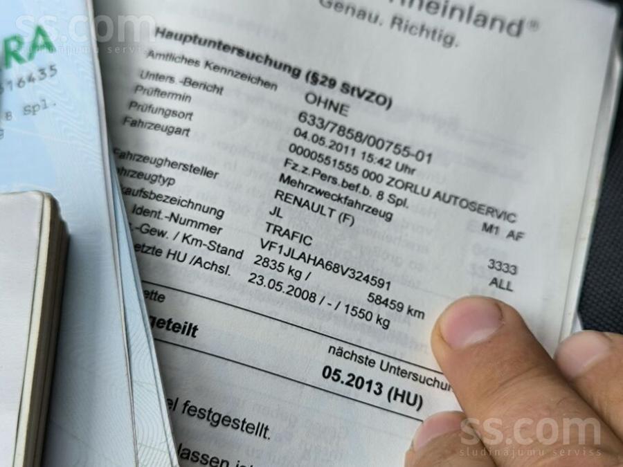 Melns Renault Trafic 2008 Rīga, ar dzinēja tilpumu 2.00 L un nobraukumu 262 tūkst. km par 5500 €, foto 14 vietnē AUTOMOTO.COM.LV
