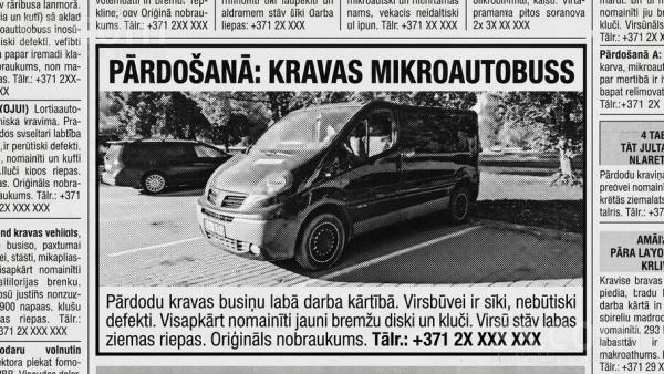 Renault Trafic 2011 Rīga vietnē Melns Renault Trafic 2011 Rīga, ar dzinēja tilpumu 2.00 L un nobraukumu 250 tūkst. km par 4500 €, foto 1 vietnē AUTOMOTO.COM.LV