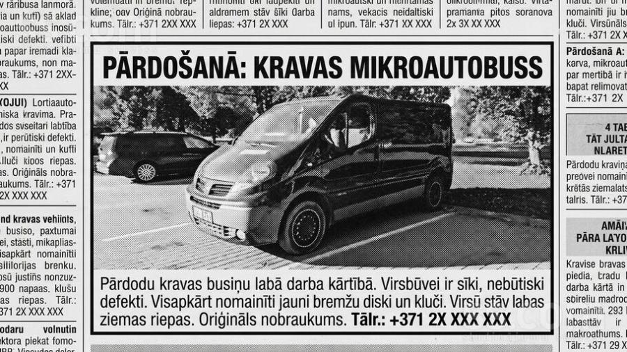 Melns Renault Trafic 2011 Rīga, ar dzinēja tilpumu 2.00 L un nobraukumu 250 tūkst. km par 4500 €, foto 1 vietnē AUTOMOTO.COM.LV