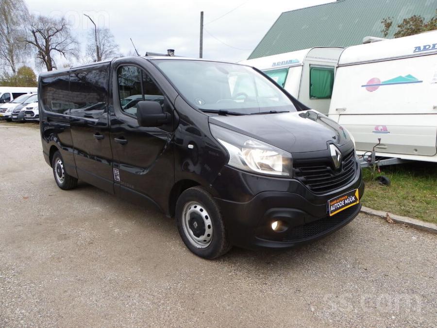Black Renault Trafic 2016 in Valka, with an engine capacity of 1.60 L and mileage of 228 thousand km for 8500 €, photo 1 on AUTOMOTO.COM.LV