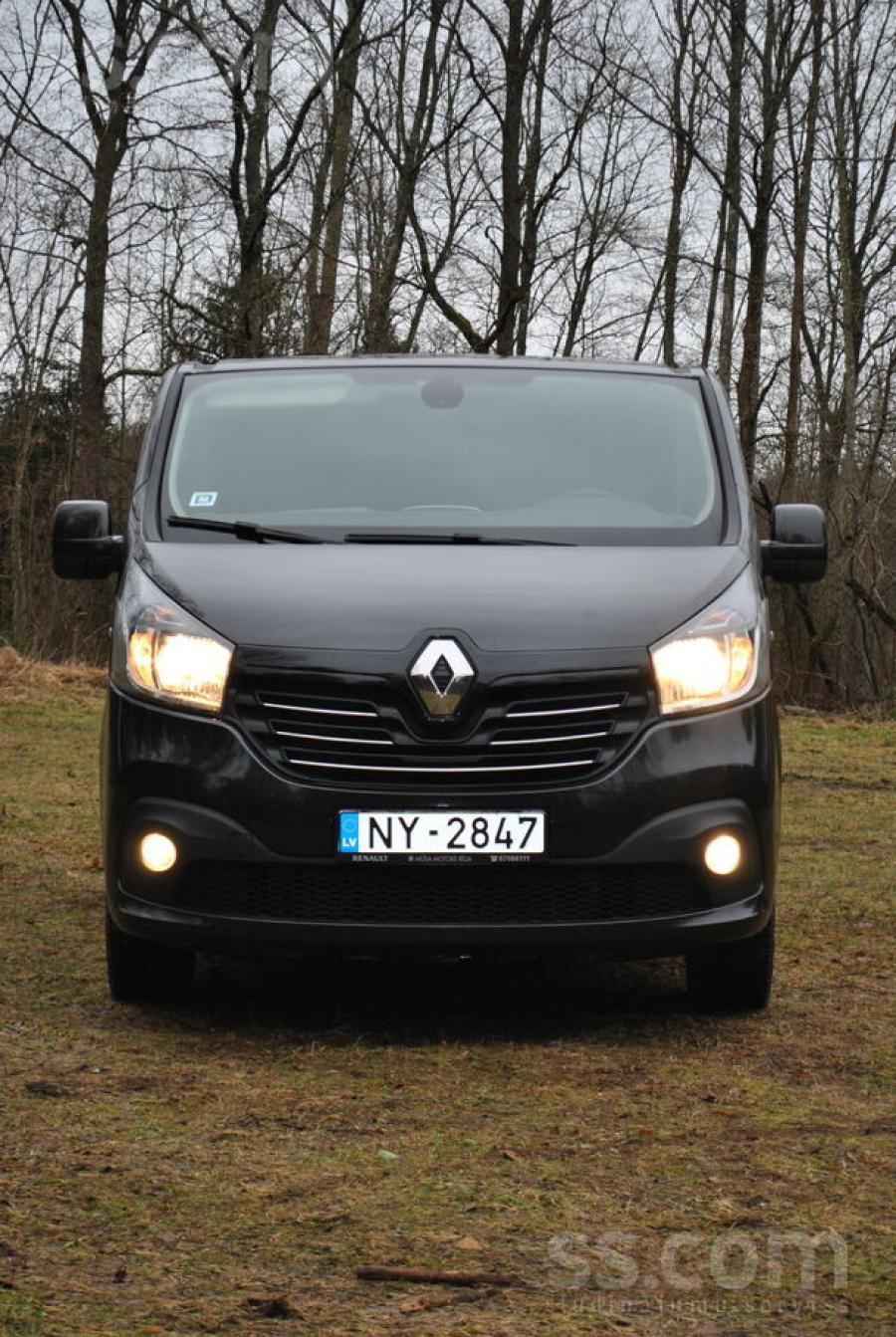 Black Renault Trafic 2018 in Tukums, with an engine capacity of 1.60 L and mileage of 168 thousand km for 12500 €, photo 1 on AUTOMOTO.COM.LV