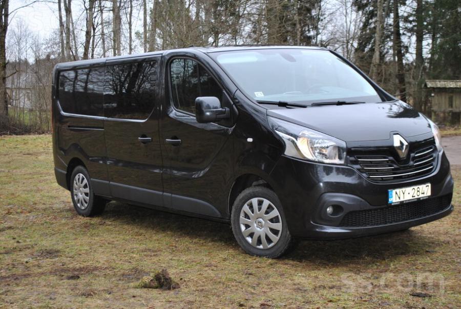 Black Renault Trafic 2018 in Tukums, with an engine capacity of 1.60 L and mileage of 168 thousand km for 12500 €, photo 3 on AUTOMOTO.COM.LV