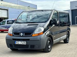 Melns Renault Trafic 2005 Rīga, ar dzinēja tilpumu 2.50 L un nobraukumu 265 tūkst. km par 2500 €, foto  vietnē AUTOMOTO.COM.LV