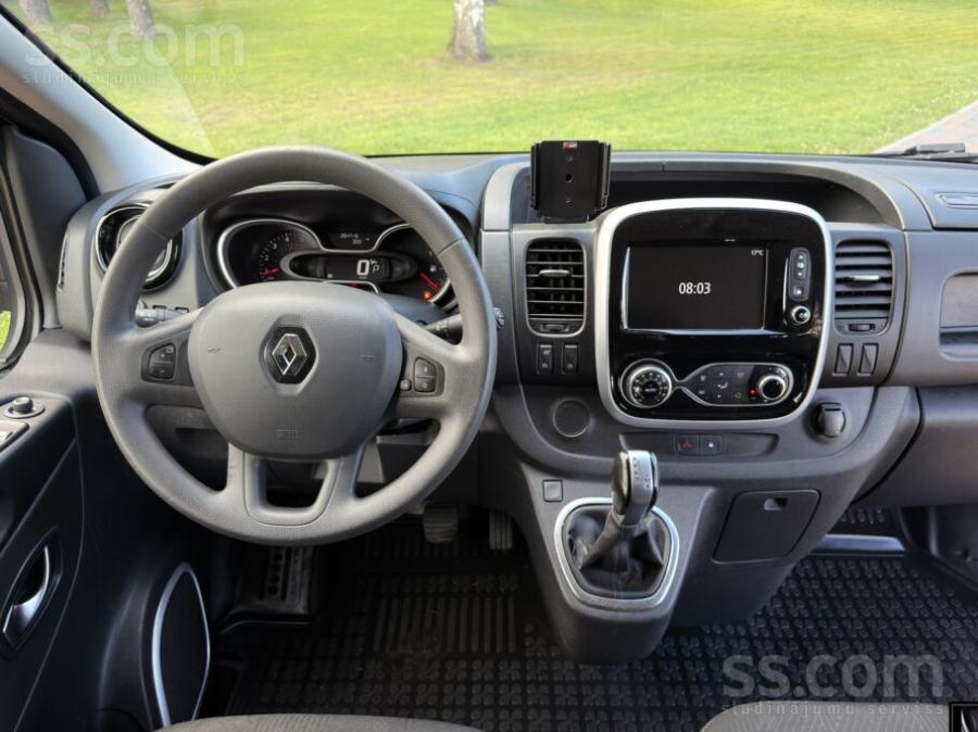 Black Renault Trafic 2020 in Riga, with an engine capacity of 2.00 L and mileage of 264 thousand km for 15600 €, photo 13 on AUTOMOTO.COM.LV