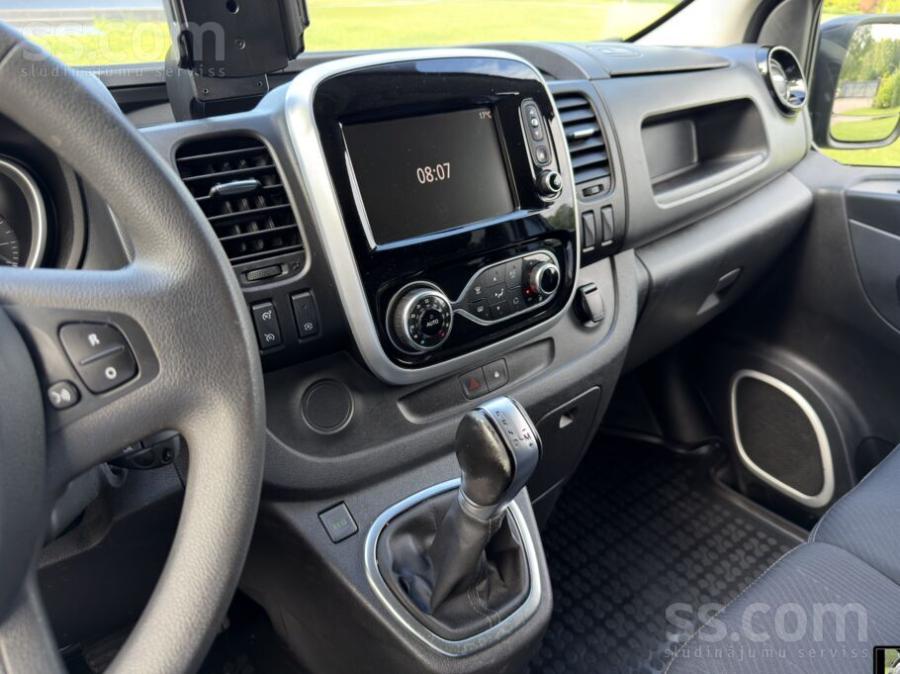 Black Renault Trafic 2020 in Riga, with an engine capacity of 2.00 L and mileage of 264 thousand km for 15600 €, photo 16 on AUTOMOTO.COM.LV