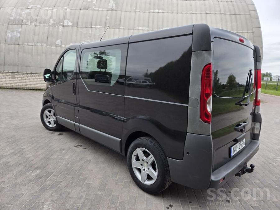 Black Renault Trafic 2008 in Bauska, with an engine capacity of 2.00 L and mileage of 0 thousand km for 4980 €, photo 6 on AUTOMOTO.COM.LV