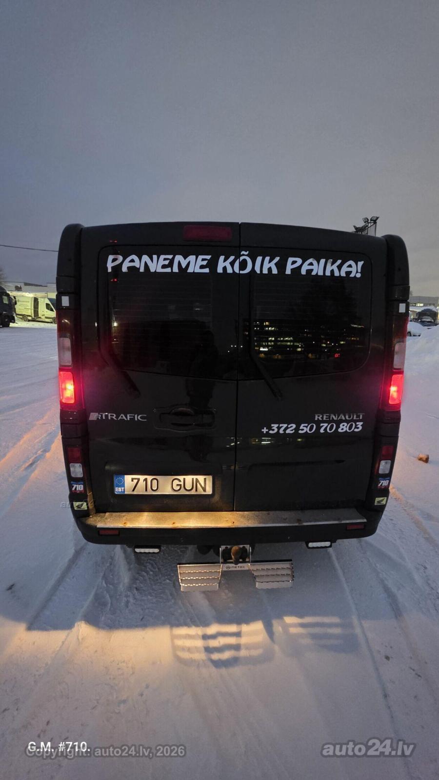 Melns Renault Trafic 2018 Tallina, ar dzinēja tilpumu 1.60 L un nobraukumu 0 tūkst. km par 11000 €, foto 3 vietnē AUTOMOTO.COM.LV