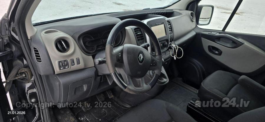 Black Renault Trafic 2019 in Tallinn, with an engine capacity of 1.60 L and mileage of 275 thousand km for 14999 €, photo 6 on AUTOMOTO.COM.LV