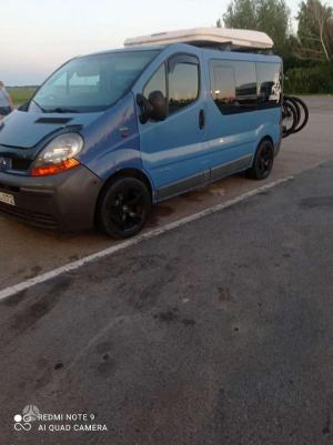 Blue Renault Trafic 2004 in Taurage, with an engine capacity of 1.90 L and mileage of 280 thousand km for 2900 €, photo 6 on AUTOMOTO.COM.LV