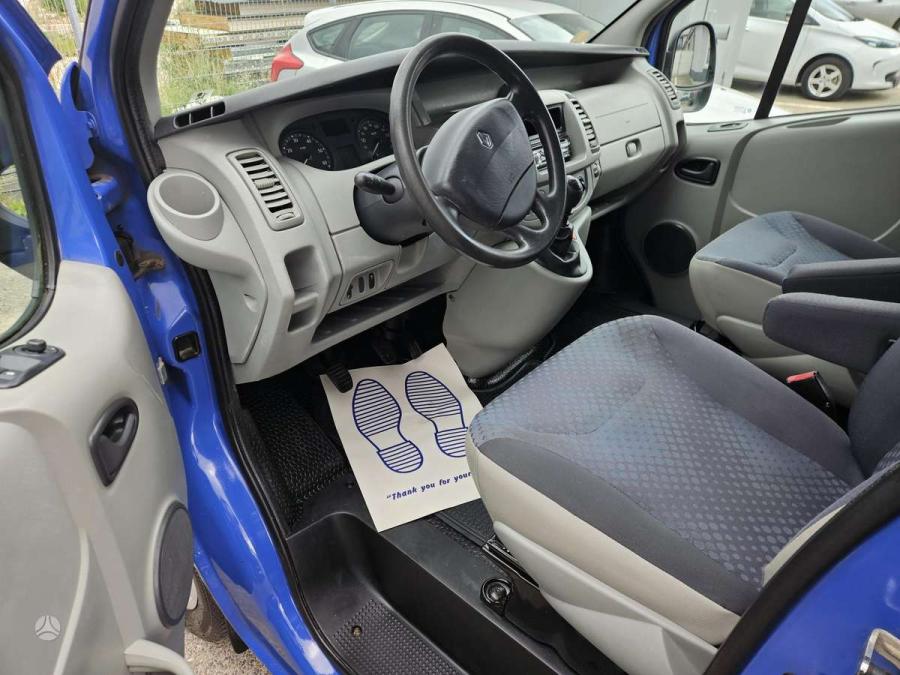 Синий Рено Трафик 2008 в Шяуляй, объемом двигателя 2.00 л и пробегом 348 тыс. км за 6200 €, фото 7 на AUTOMOTO.COM.LV