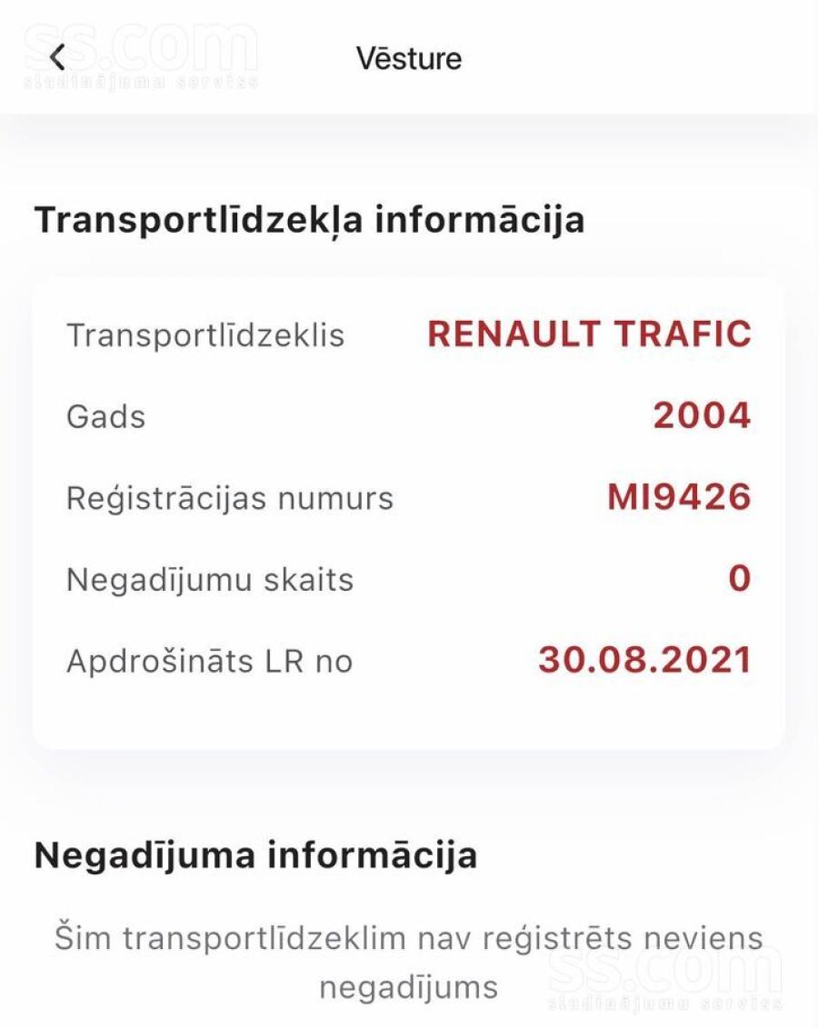Blue Renault Trafic 2004 in Riga, with an engine capacity of 2.50 L and mileage of 397 thousand km for 5750 €, photo 20 on AUTOMOTO.COM.LV