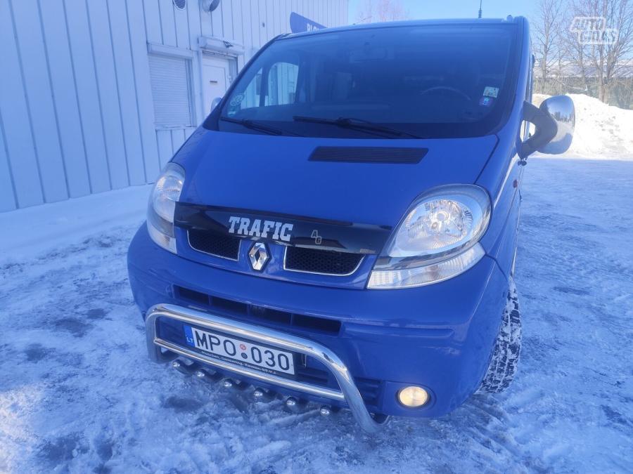 Blue Renault Trafic 2006 in Kaunas, with an engine capacity of 1.90 L and mileage of 255 thousand km for 6000 €, photo 14 on AUTOMOTO.COM.LV