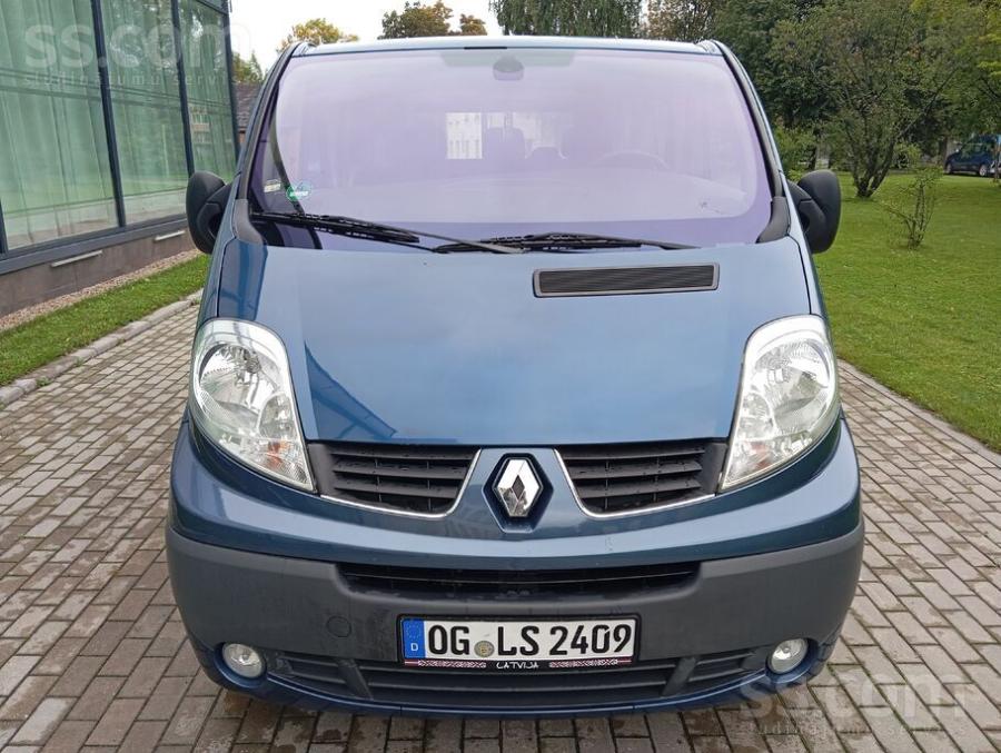 Blue Renault Trafic 2009 in Balvi, with an engine capacity of 2.00 L and mileage of 210 thousand km for 7350 €, photo 16 on AUTOMOTO.COM.LV