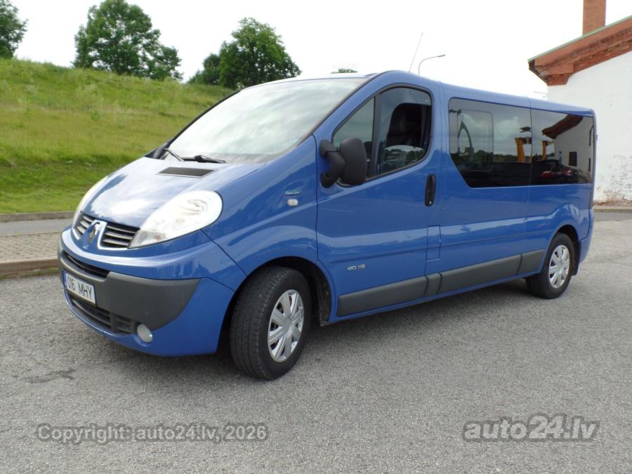 Blue Renault Trafic 2013 in Tallinn, with an engine capacity of 2.00 L and mileage of 136 thousand km for 8500 €, photo 1 on AUTOMOTO.COM.LV