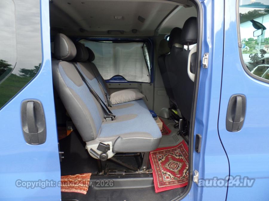 Blue Renault Trafic 2013 in Tallinn, with an engine capacity of 2.00 L and mileage of 136 thousand km for 8500 €, photo 10 on AUTOMOTO.COM.LV