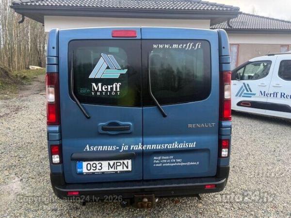 Blue Renault Trafic 2016 in Tallinn, with an engine capacity of 1.60 L and mileage of 135 thousand km for 13500 €, photo 3 on AUTOMOTO.COM.LV