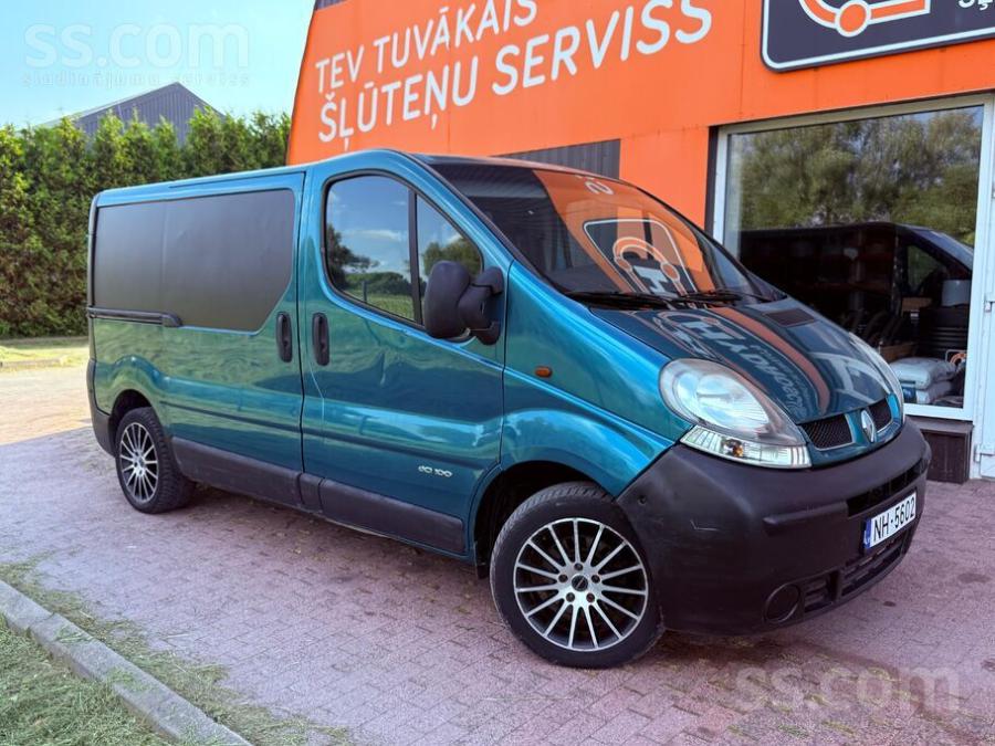 Green Renault Trafic 2002 in Bauska, with an engine capacity of 1.90 L and mileage of 0 thousand km for 3200 €, photo 8 on AUTOMOTO.COM.LV