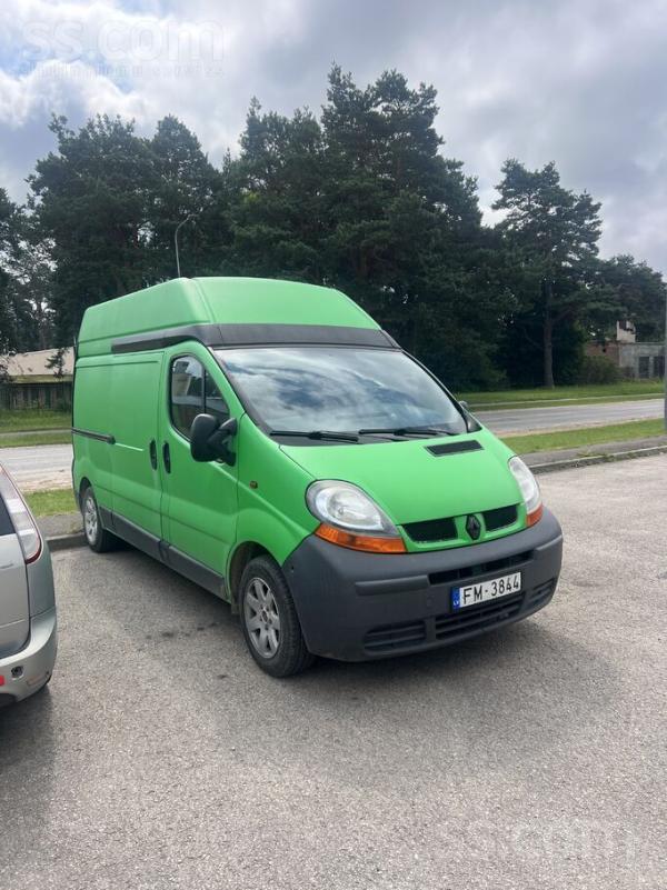 Zaļš Renault Trafic 2005 Jēkabpils, ar dzinēja tilpumu 1.90 L un nobraukumu 490 tūkst. km par 2900 €, foto 2 vietnē AUTOMOTO.COM.LV