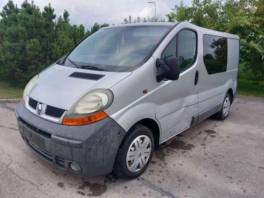 Pelēks Renault Trafic 2006 Ukmergė, ar dzinēja tilpumu 1.90 L un nobraukumu 200 tūkst. km par 2500 €, foto 1 vietnē AUTOMOTO.COM.LV