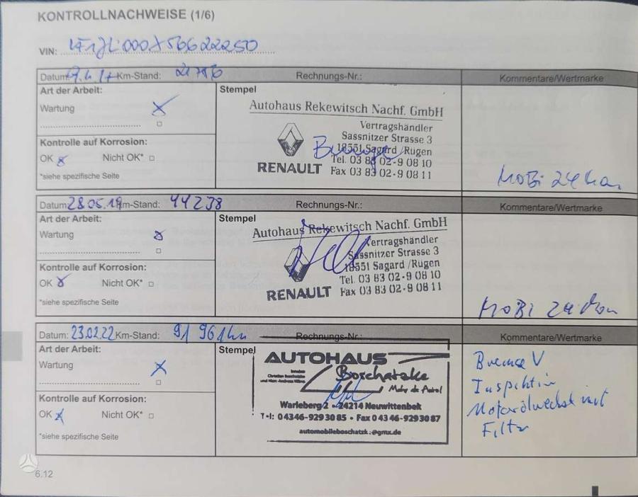 Pelēks Renault Trafic 2016 Tauragė, ar dzinēja tilpumu 1.60 L un nobraukumu 198 tūkst. km par 10700 €, foto 17 vietnē AUTOMOTO.COM.LV