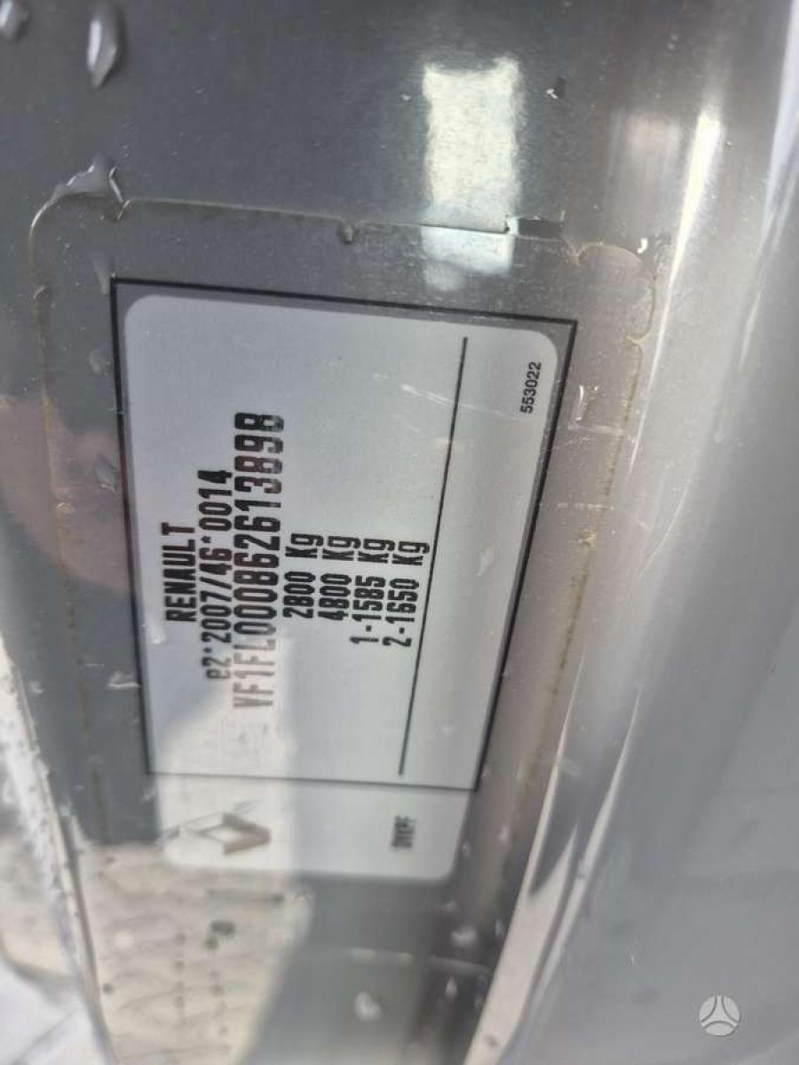 Pelēks Renault Trafic 2019 Tauragė, ar dzinēja tilpumu 1.60 L un nobraukumu 125 tūkst. km par 8500 €, foto 12 vietnē AUTOMOTO.COM.LV