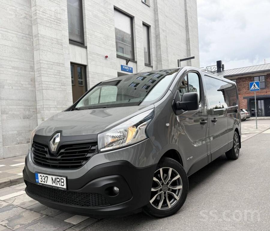 Grey Renault Trafic 2016 in Tallinn, with an engine capacity of 1.60 L and mileage of 264 thousand km for 10999 €, photo 1 on AUTOMOTO.COM.LV
