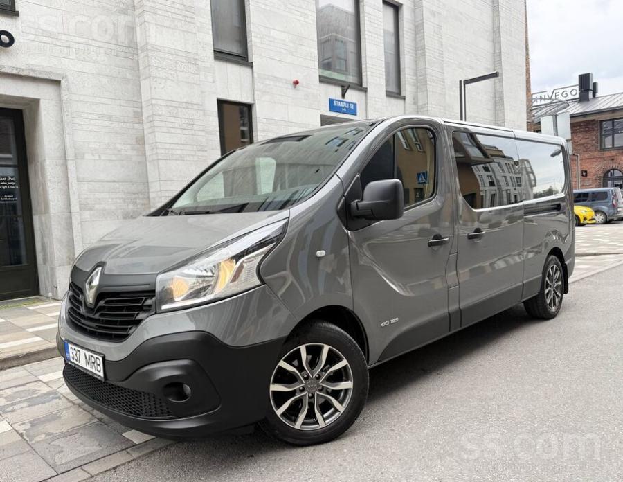 Grey Renault Trafic 2016 in Tallinn, with an engine capacity of 1.60 L and mileage of 264 thousand km for 10999 €, photo 3 on AUTOMOTO.COM.LV