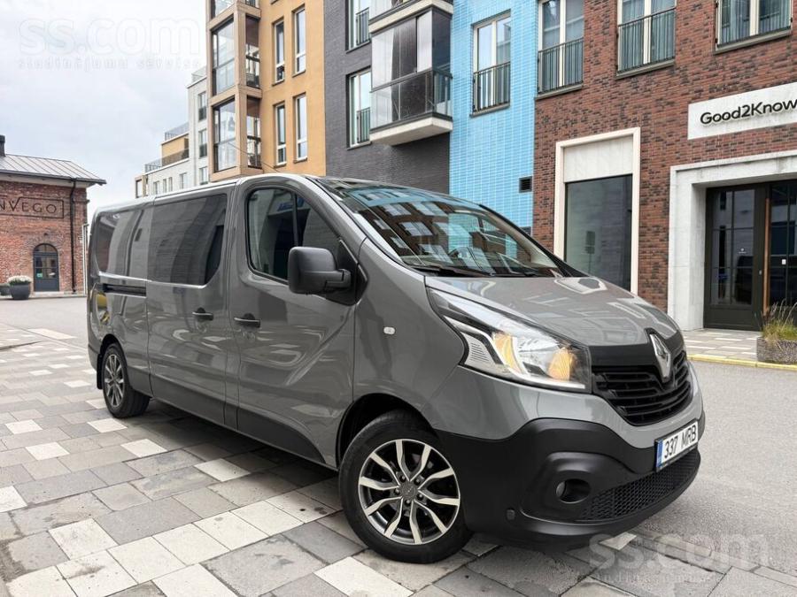 Grey Renault Trafic 2016 in Tallinn, with an engine capacity of 1.60 L and mileage of 264 thousand km for 10999 €, photo 6 on AUTOMOTO.COM.LV