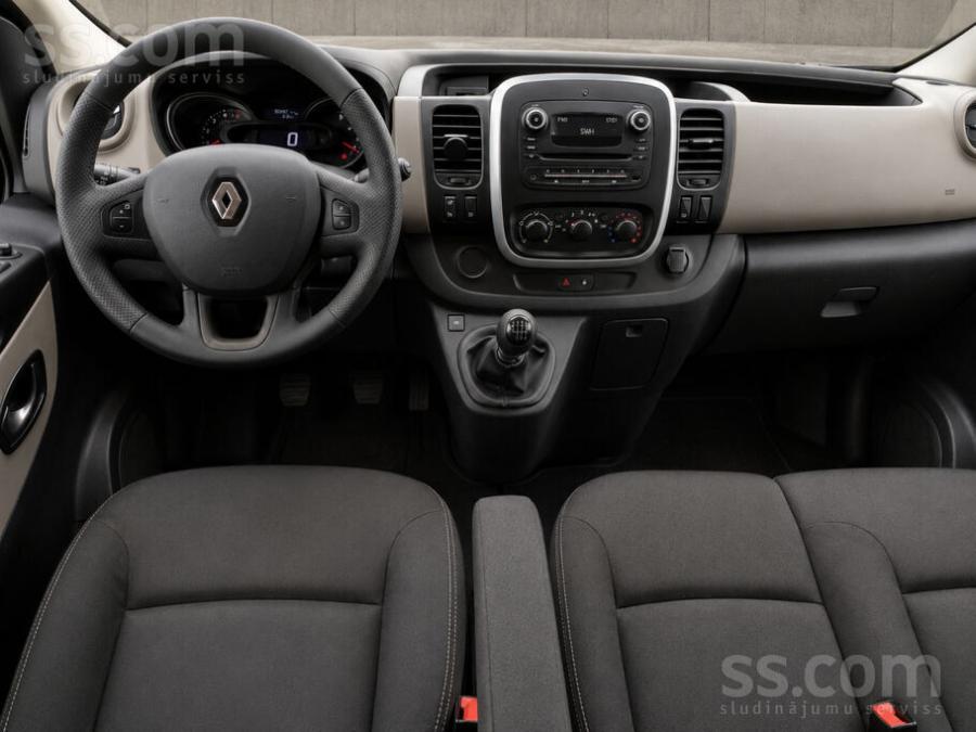 Grey Renault Trafic 2019 in Riga, with an engine capacity of 1.60 L and mileage of 168 thousand km for 17490 €, photo 9 on AUTOMOTO.COM.LV