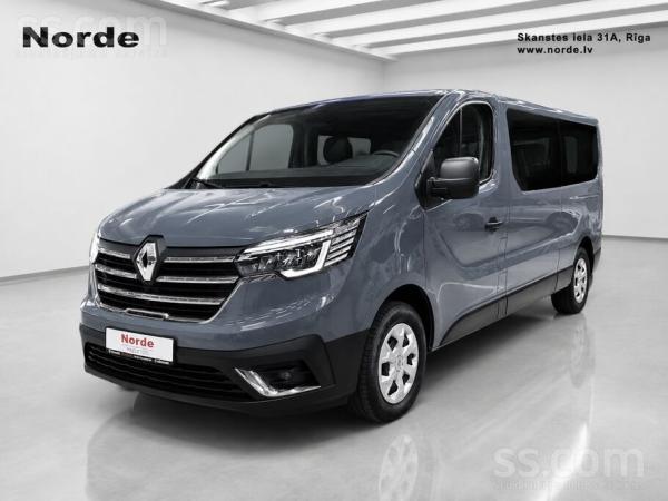 Grey Renault Trafic 2023 in Riga, with an engine capacity of 2.00 L and mileage of 58 thousand km for 28970 €, photo 1 on AUTOMOTO.COM.LV