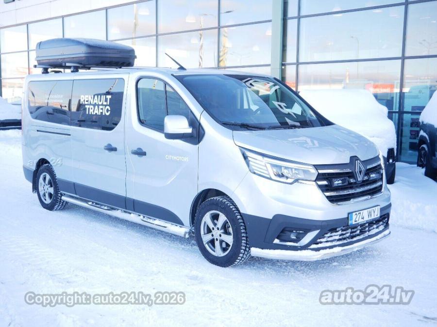 Grey Renault Trafic 2024 in Tallinn, with an engine capacity of 2.00 L and mileage of 15 thousand km for 39990 €, photo 1 on AUTOMOTO.COM.LV