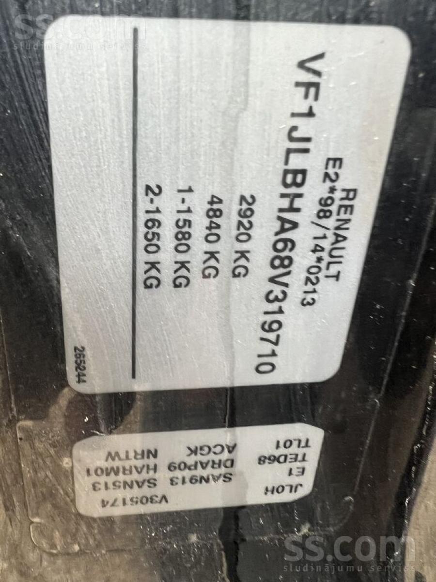 Рено Трафик 2008 в Валмиера, объемом двигателя 2.00 л и пробегом 0 тыс. км за 5690 €, фото 8 на AUTOMOTO.COM.LV