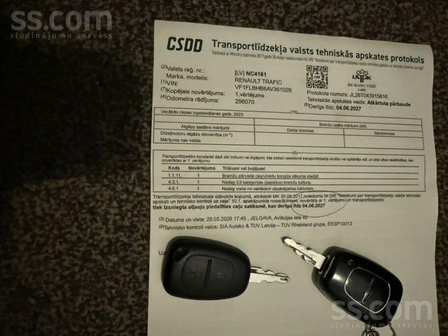 Рено Трафик 2010 в Рига, объемом двигателя 2.00 л и пробегом 296 тыс. км за 5100 €, фото 3 на AUTOMOTO.COM.LV