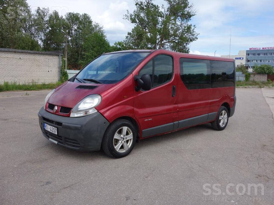 Red Renault Trafic 2006 in Riga, with an engine capacity of 2.50 L and mileage of 0 thousand km for 4350 €, photo 15 on AUTOMOTO.COM.LV