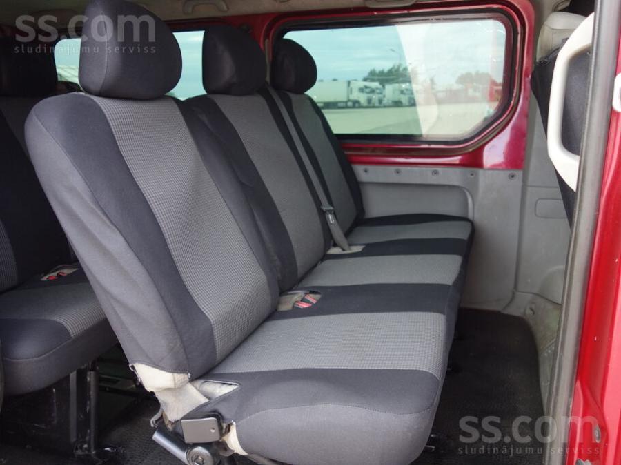 Red Renault Trafic 2006 in Riga, with an engine capacity of 2.50 L and mileage of 0 thousand km for 4350 €, photo 18 on AUTOMOTO.COM.LV