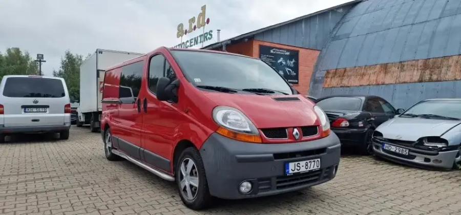 Sarkans Renault Trafic 2006 Valmiera, ar dzinēja tilpumu 1.90 L un nobraukumu 311 tūkst. km par 3850 €, foto 1 vietnē AUTOMOTO.COM.LV