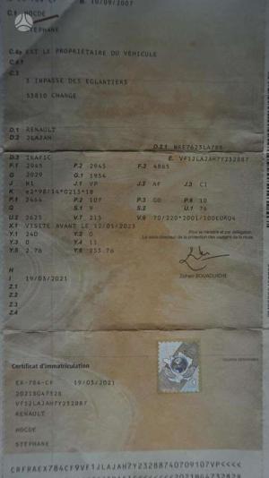 Белый Рено Трафик 2007 в Вильнюс, объемом двигателя 2.46 л и пробегом 100 тыс. км за 2500 €, фото 14 на AUTOMOTO.COM.LV