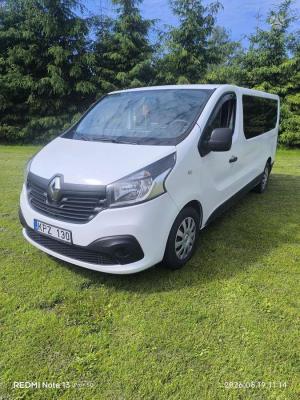 White Renault Trafic 2018 in Siauliai, with an engine capacity of 1.60 L and mileage of 616 thousand km for 12000 €, photo  on AUTOMOTO.COM.LV