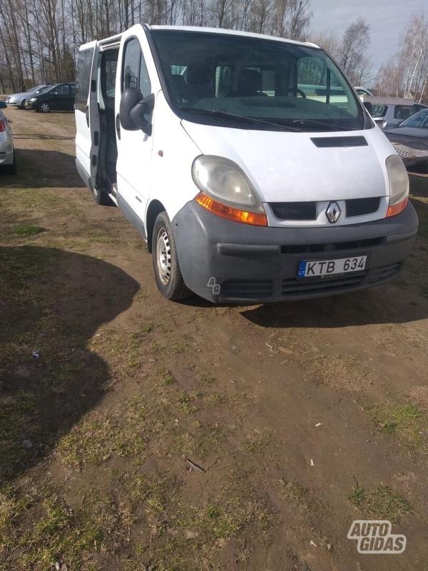 White Renault Trafic 2003 in Vilnius, with an engine capacity of 1.90 L and mileage of 395 thousand km for 2300 €, photo 3 on AUTOMOTO.COM.LV