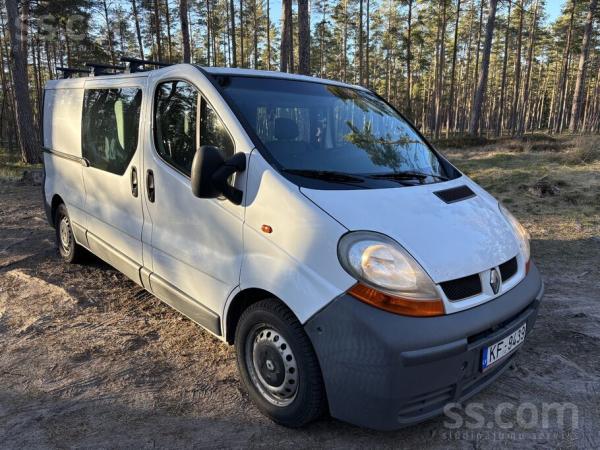 White Renault Trafic 2005 in Riga, with an engine capacity of 1.90 L and mileage of 458 thousand km for 4000 €, photo 2 on AUTOMOTO.COM.LV