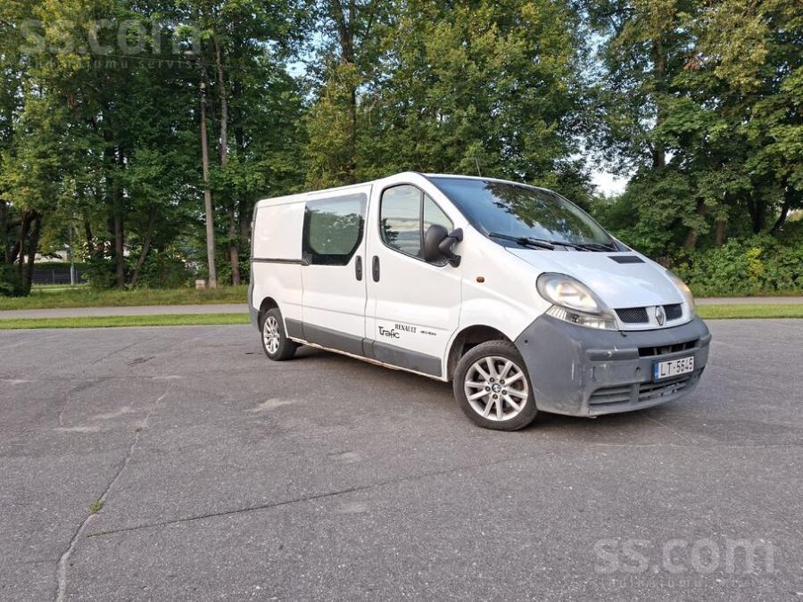 White Renault Trafic 2006 in Riga, with an engine capacity of 1.90 L and mileage of 0 thousand km for 3300 €, photo 2 on AUTOMOTO.COM.LV