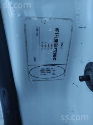 Balts Renault Trafic 2007 Rīga, ar dzinēja tilpumu 2.00 L un nobraukumu 203 tūkst. km par 4490 €, foto 17 vietnē AUTOMOTO.COM.LV