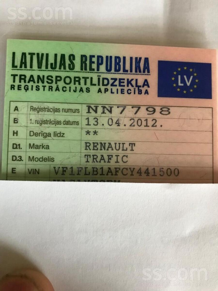 Balts Renault Trafic 2012 Rīga, ar dzinēja tilpumu 2.00 L un nobraukumu 208 tūkst. km par 7185 €, foto 16 vietnē AUTOMOTO.COM.LV